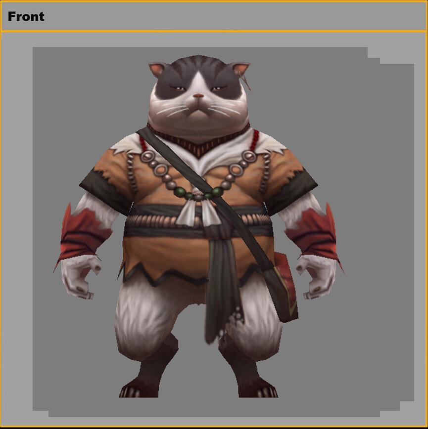 ArtStation - Low poly 3D Monster - meow | Game Assets