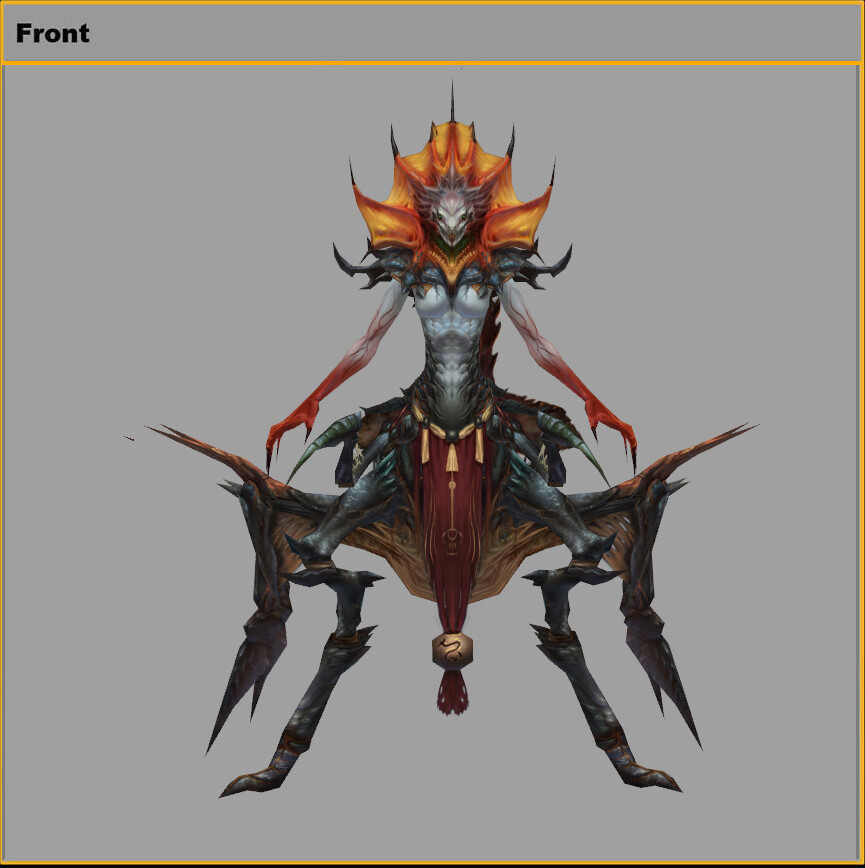 ArtStation - Low poly 3D Monster - Forceps | Game Assets