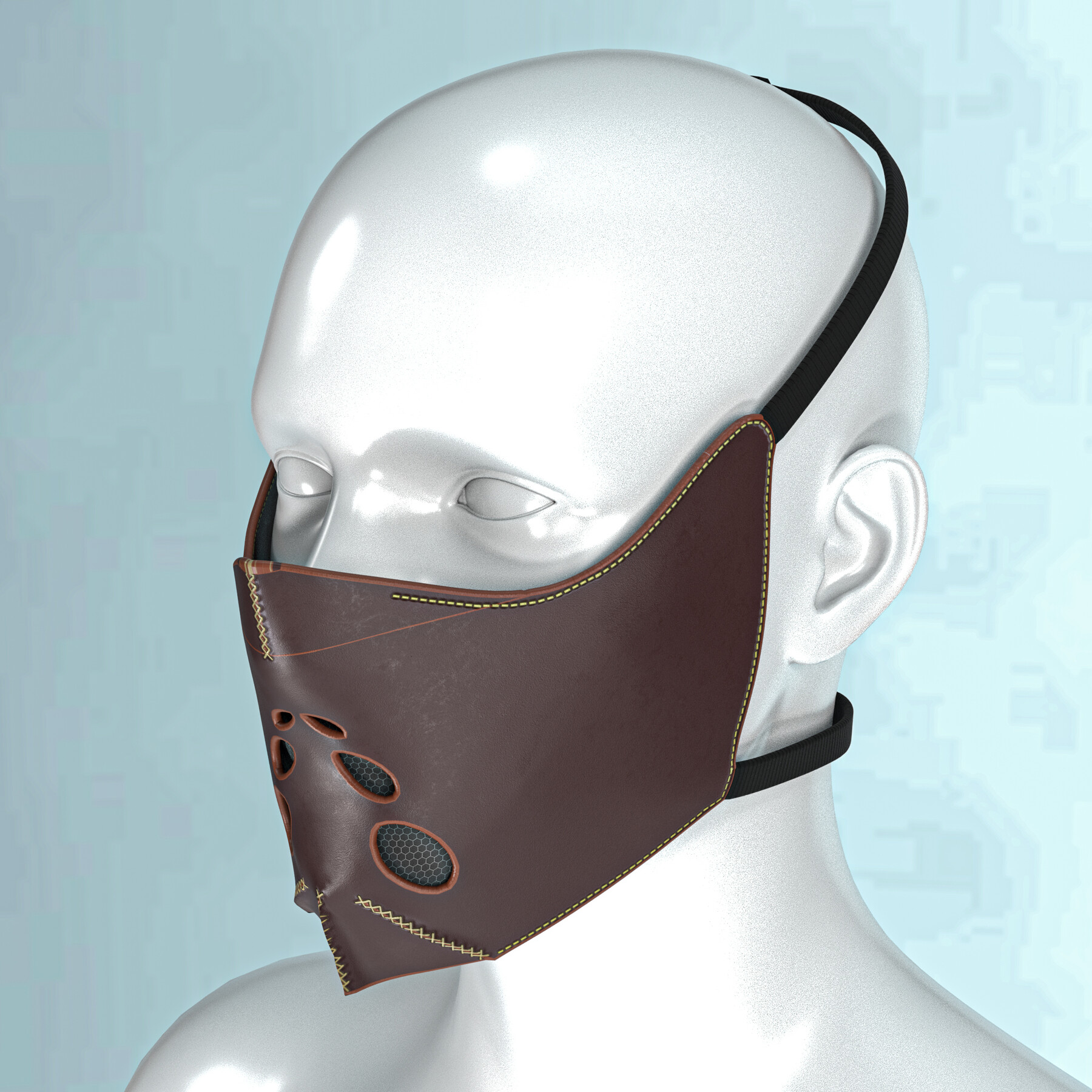 ArtStation - 10 Realistic face mask (Marvelous Designer + Clo3d + OBJ ...