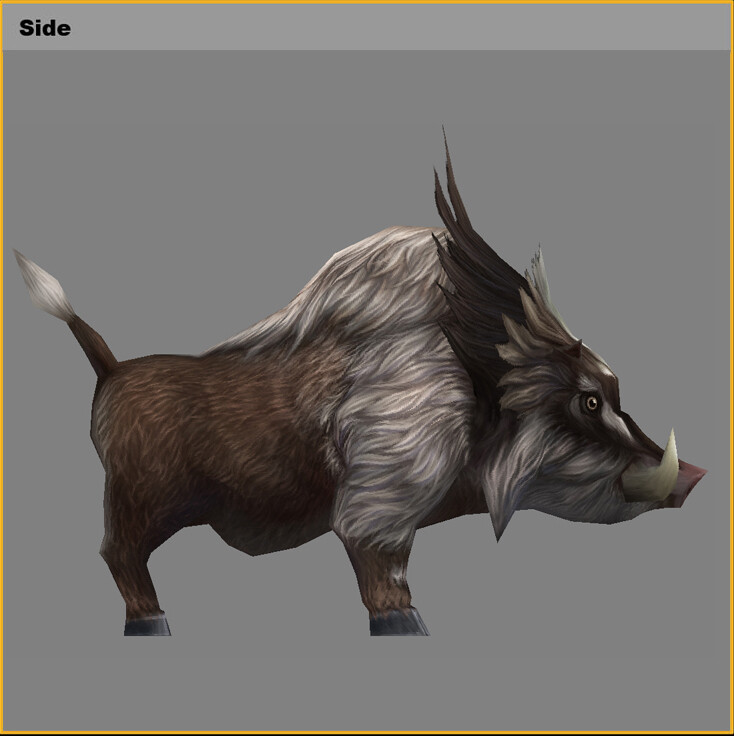 ArtStation - Low poly 3D Monster - Boar | Game Assets