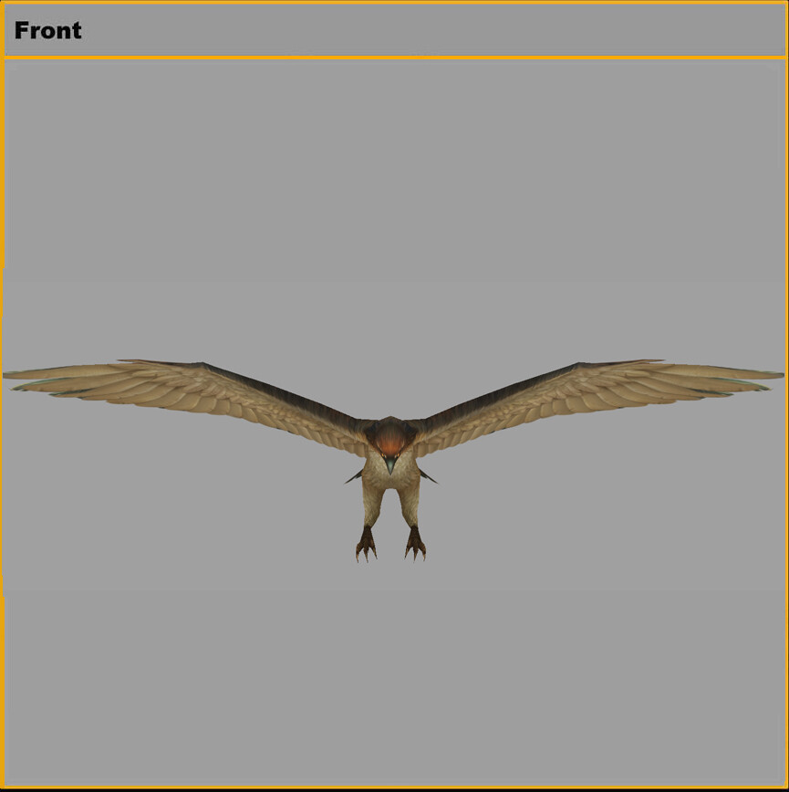 ArtStation - Low poly 3D Monster - Hawk | Game Assets
