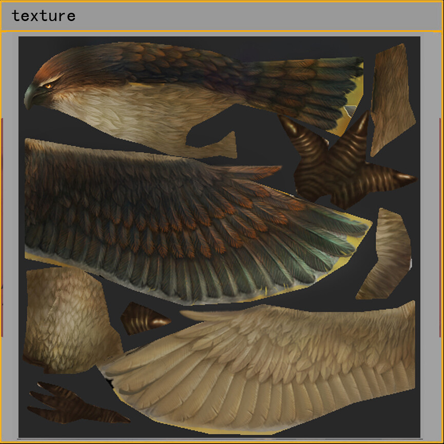 ArtStation - Low poly 3D Monster - Hawk | Game Assets