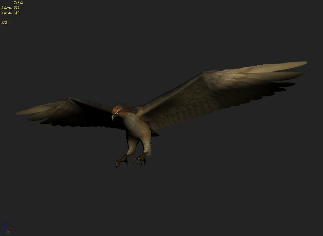 ArtStation - Low poly 3D Monster - Hawk | Game Assets