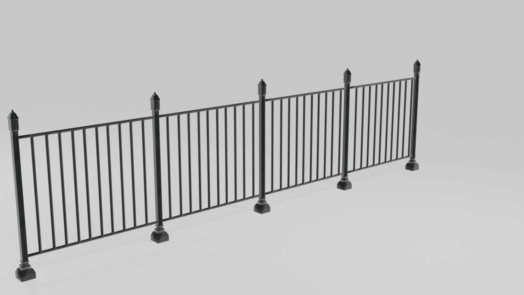 ArtStation - Modular Metal Fence 1 3D model | Game Assets