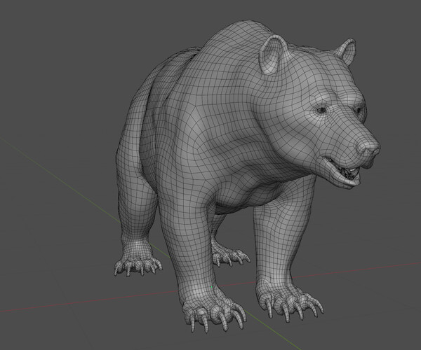 ArtStation - Bear basemesh | Resources