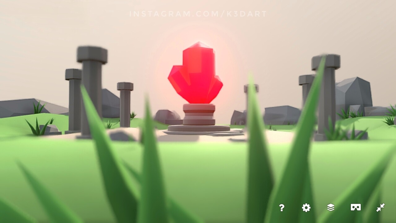 ArtStation - Crystal Defense - low poly game level | Game Assets