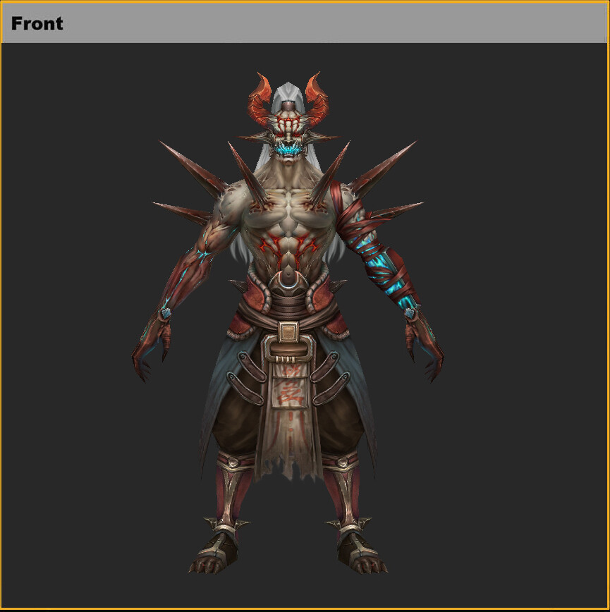 ArtStation - Low poly 3D Monster - Native Monster 01 | Game Assets