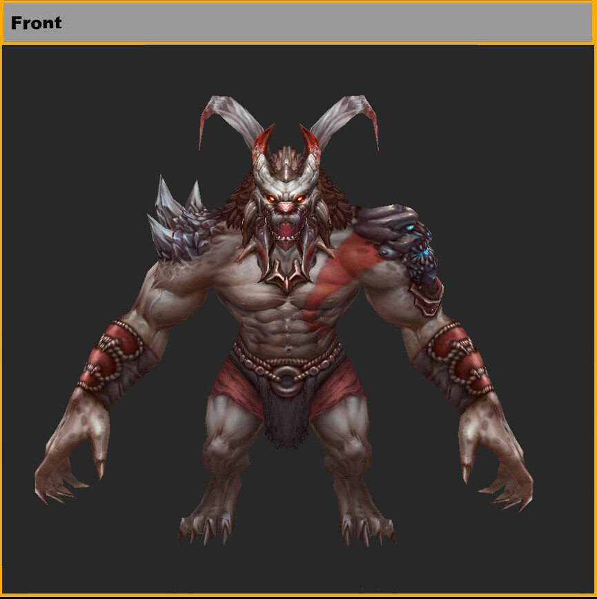 ArtStation - Low poly 3D Monster - Native Monster 03 | Game Assets