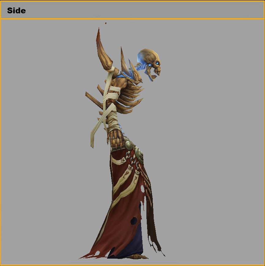 ArtStation - Low poly 3D Monster - Remote The skeleton | Game Assets