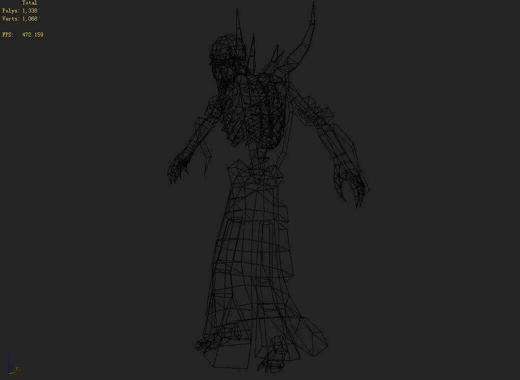 ArtStation - Low poly 3D Monster - Remote The skeleton | Game Assets