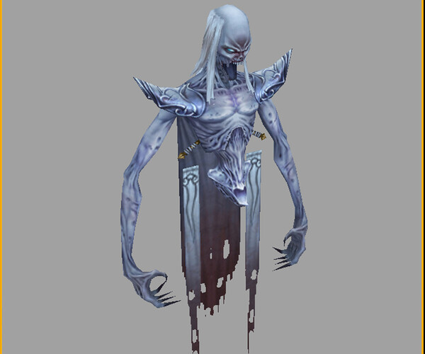 ArtStation - Low poly 3D Monster - Sorrow Ghost | Game Assets
