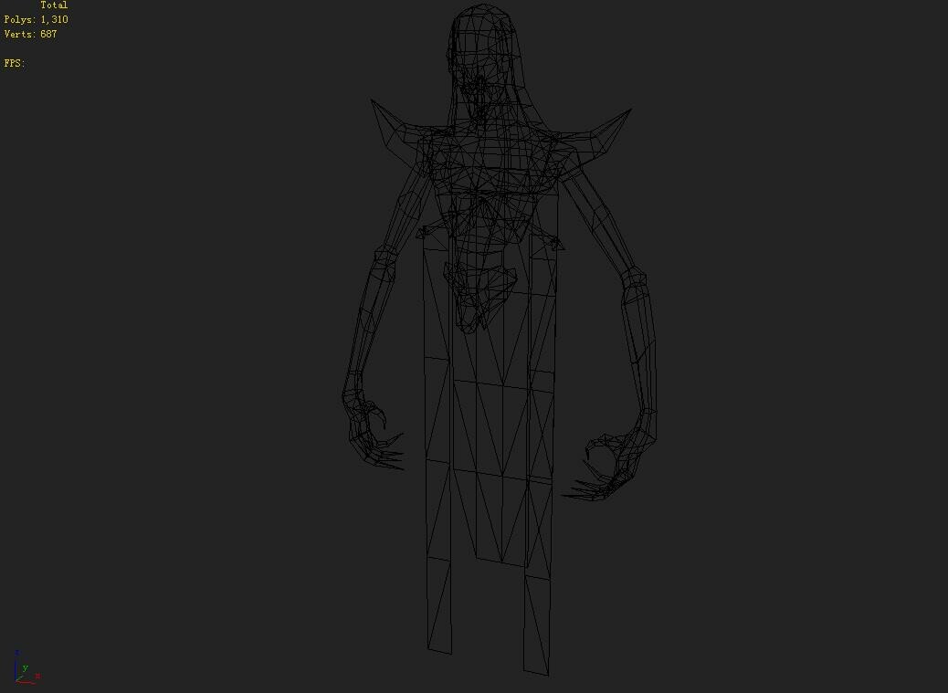 ArtStation - Low poly 3D Monster - Sorrow Ghost | Game Assets