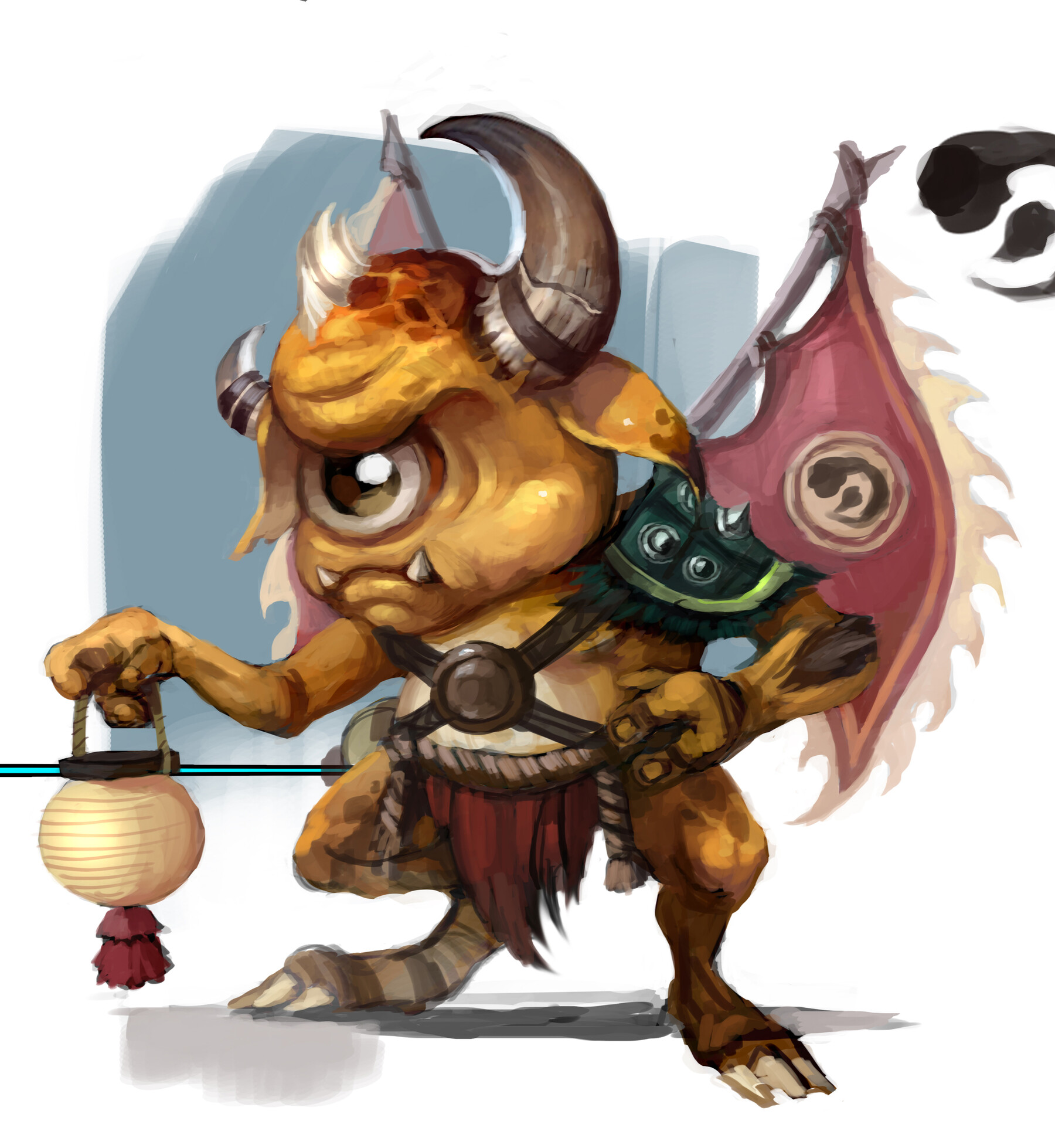 ArtStation - Low poly 3D Monster - Battle Demon | Game Assets