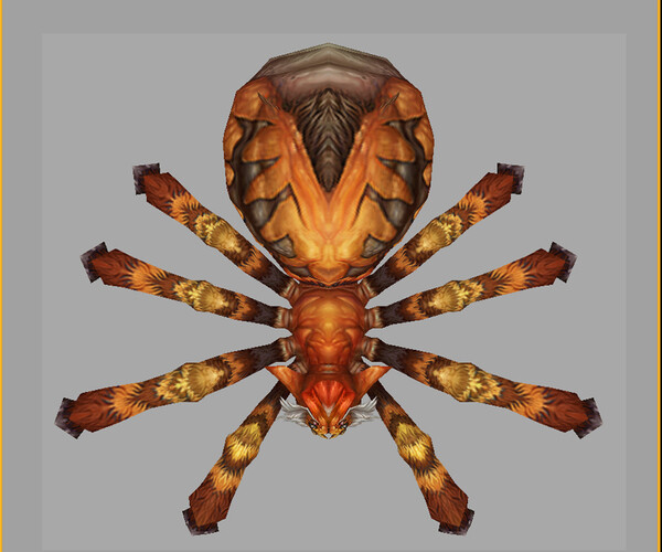 ArtStation - Low poly 3D Monster - Spider 02 | Game Assets
