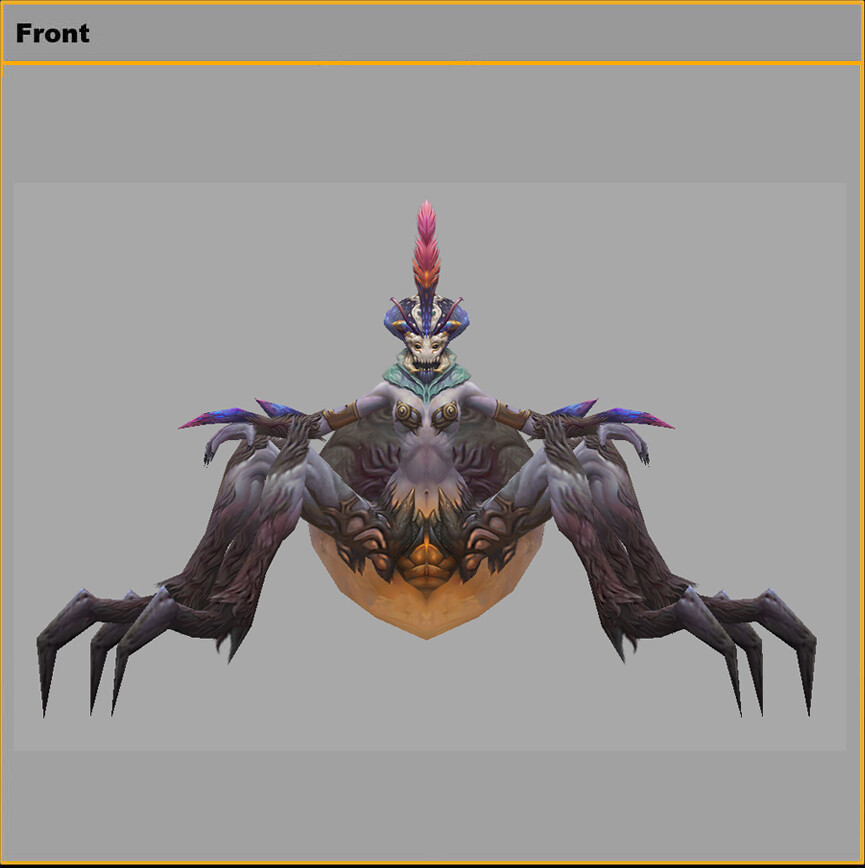 ArtStation - Low poly 3D Monster - Spider Maid 02 | Game Assets