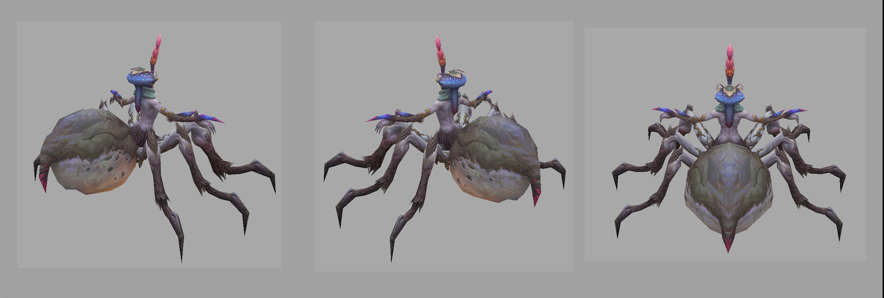 ArtStation - Low poly 3D Monster - Spider Maid 02 | Game Assets