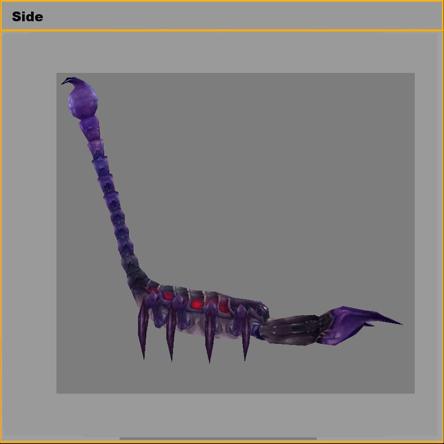 ArtStation - Low poly 3D Monster - Purple Tail Suckling | Game Assets