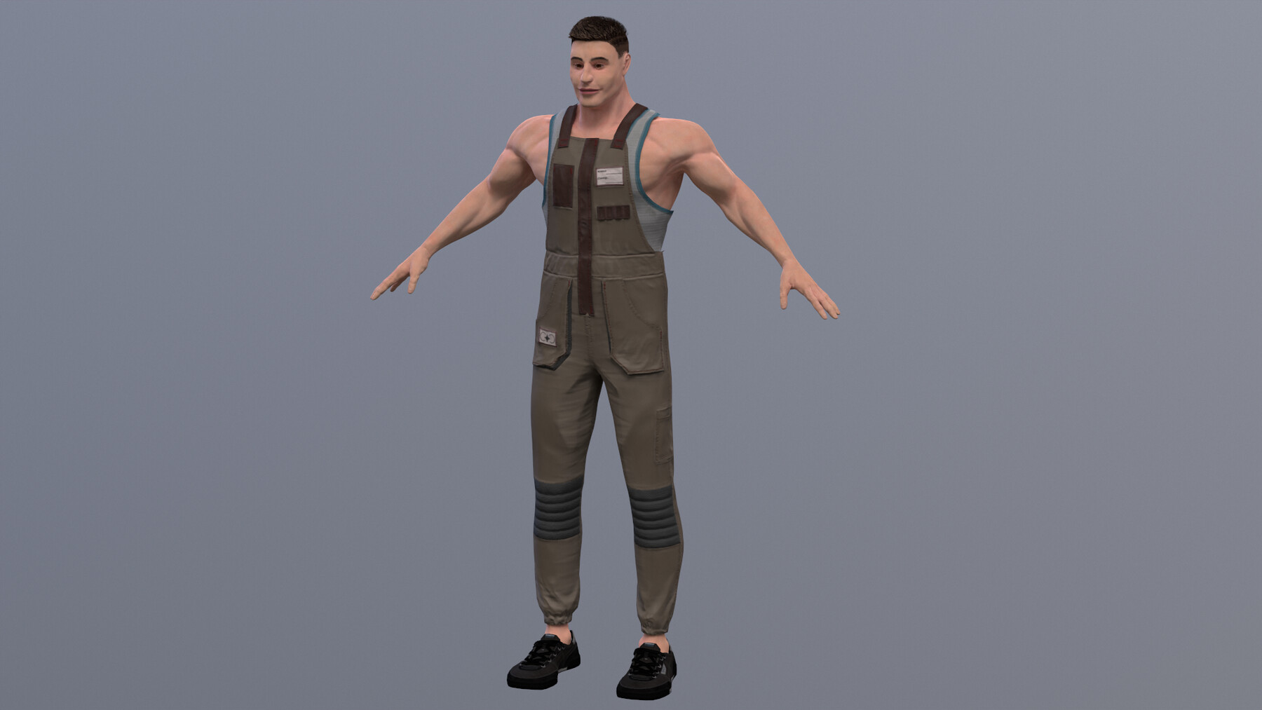 ArtStation - Delivery man with realtime hair UE4 ready to use | Game Assets