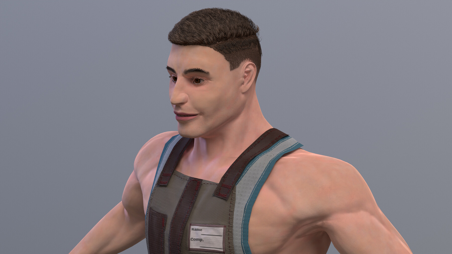 ArtStation - Delivery man with realtime hair UE4 ready to use | Game Assets