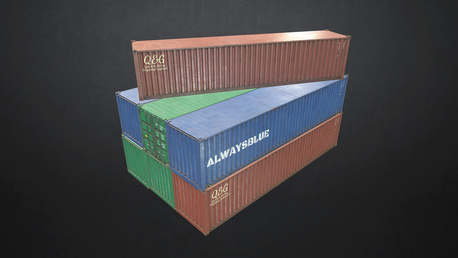 ArtStation - Shipping Container - Low Poly | Resources