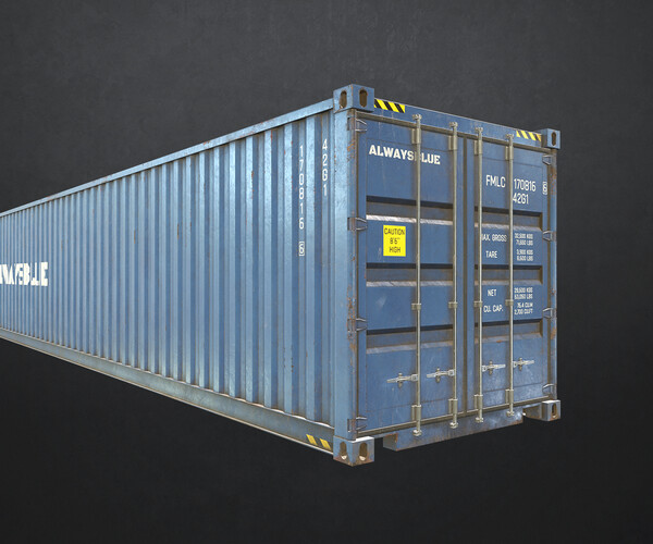 ArtStation - Shipping Container - Low Poly | Resources
