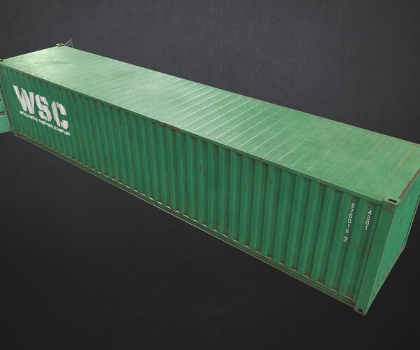 ArtStation - Shipping Container - Low Poly | Resources
