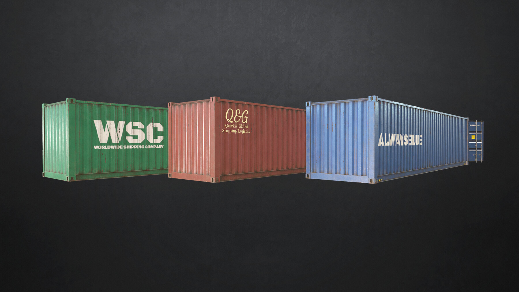 ArtStation - Shipping Container - Low Poly | Resources