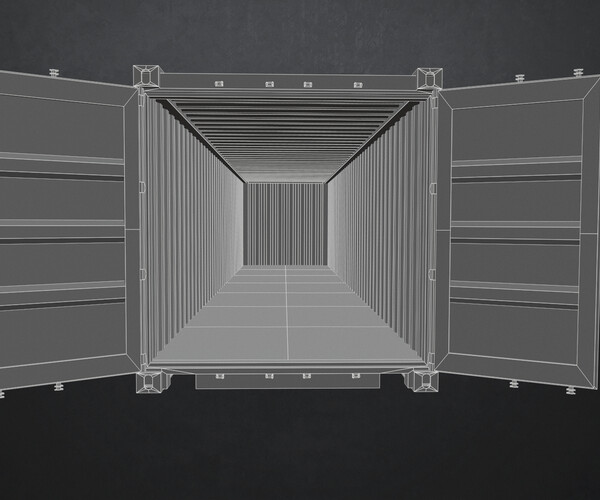 ArtStation - Shipping Container - Low Poly | Resources