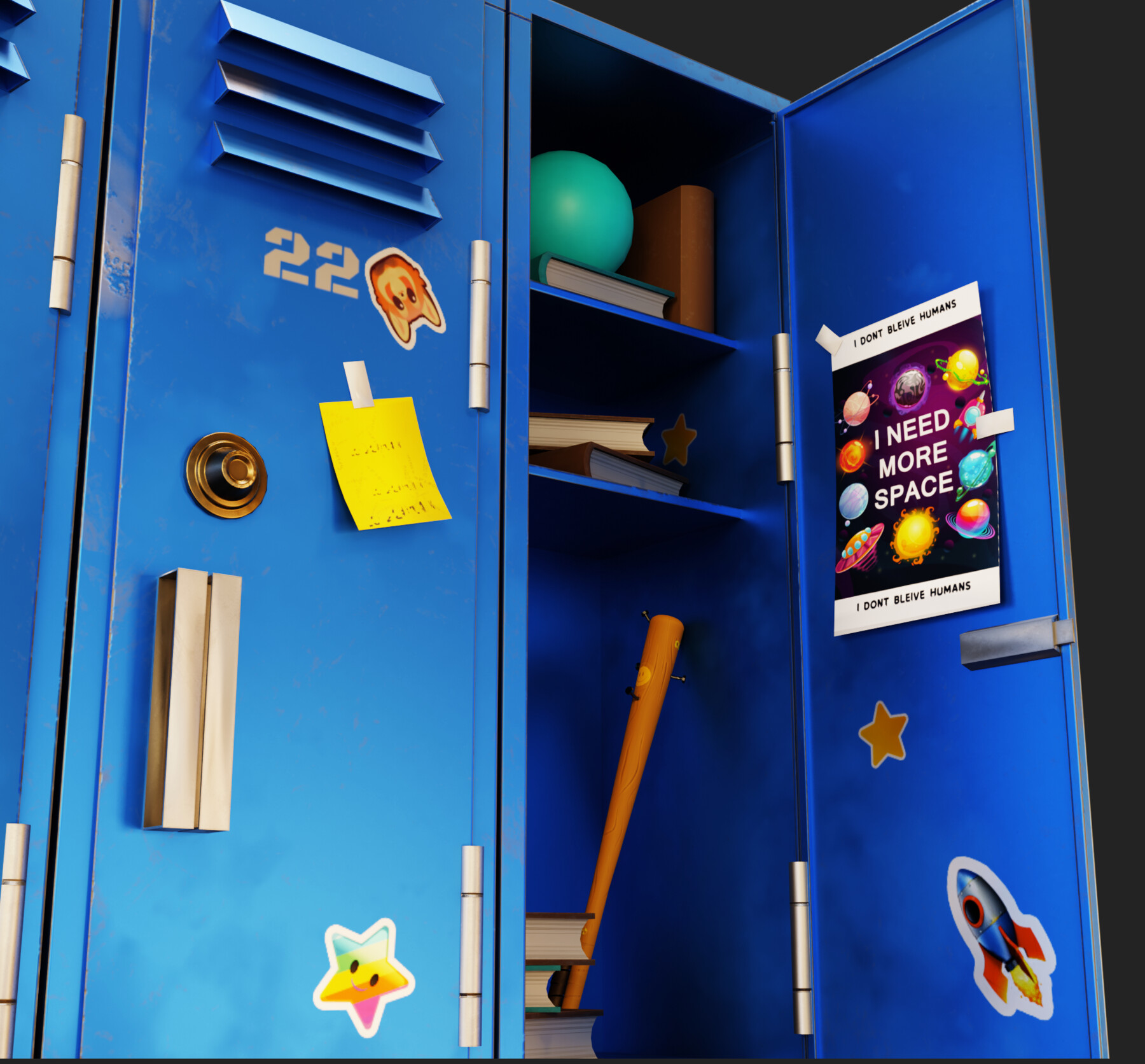 ArtStation - Stylized locker / game asset (Free) | Game Assets