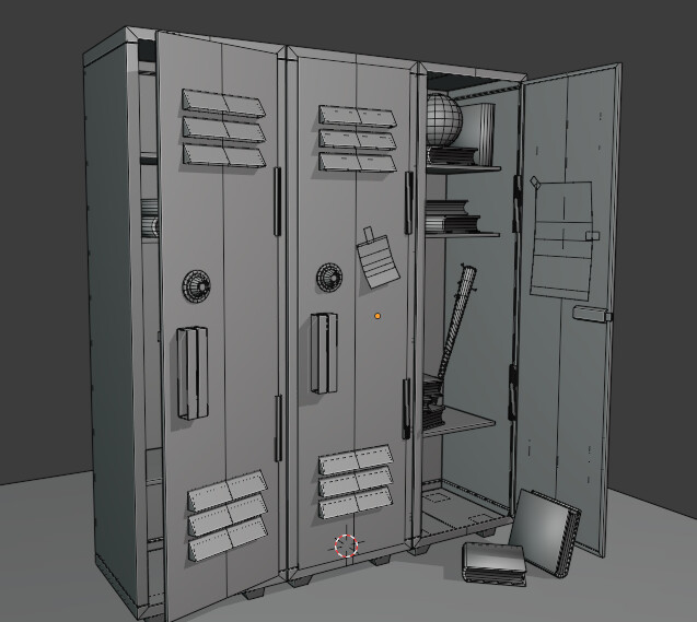 ArtStation - Stylized locker / game asset (Free) | Game Assets