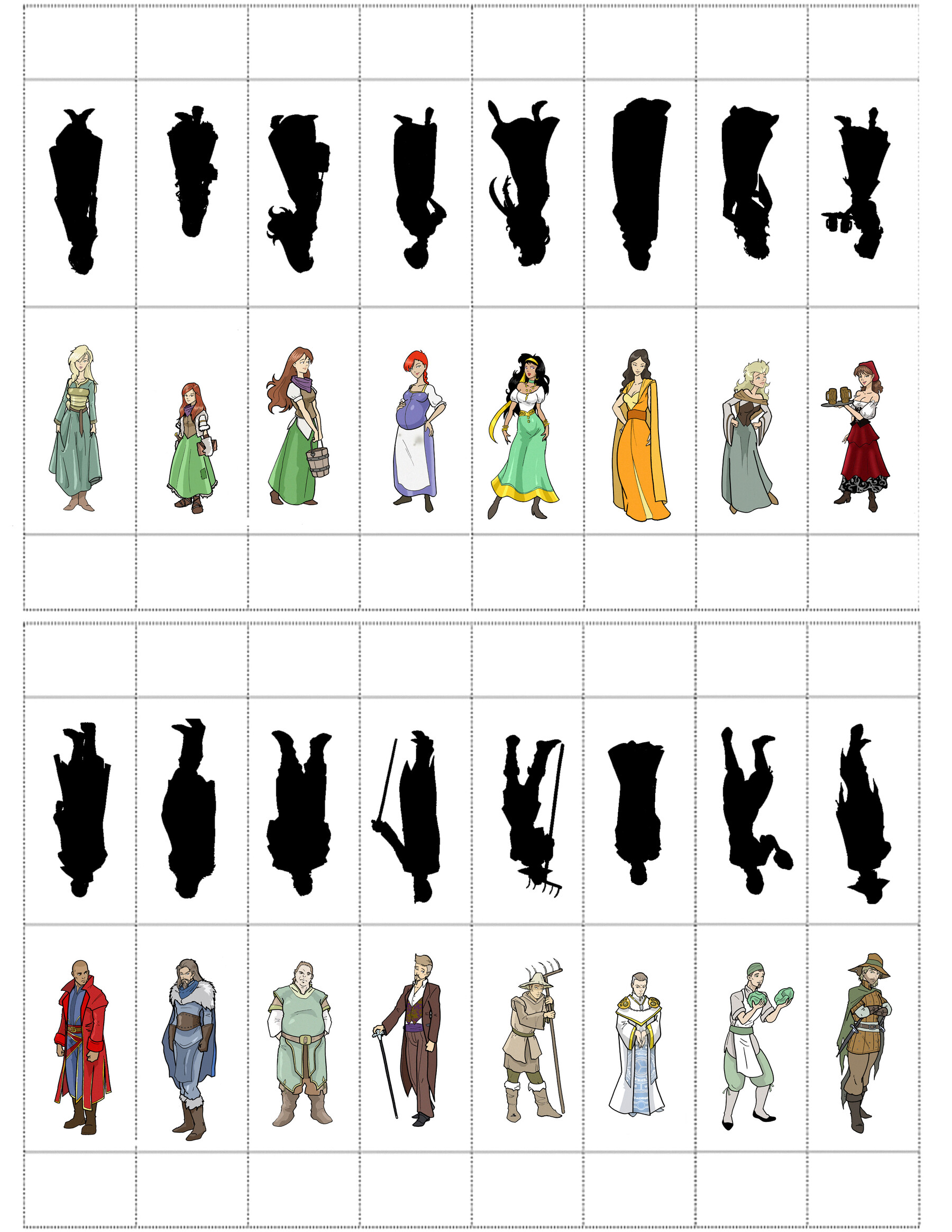 ArtStation - Villager Minis | Game Assets