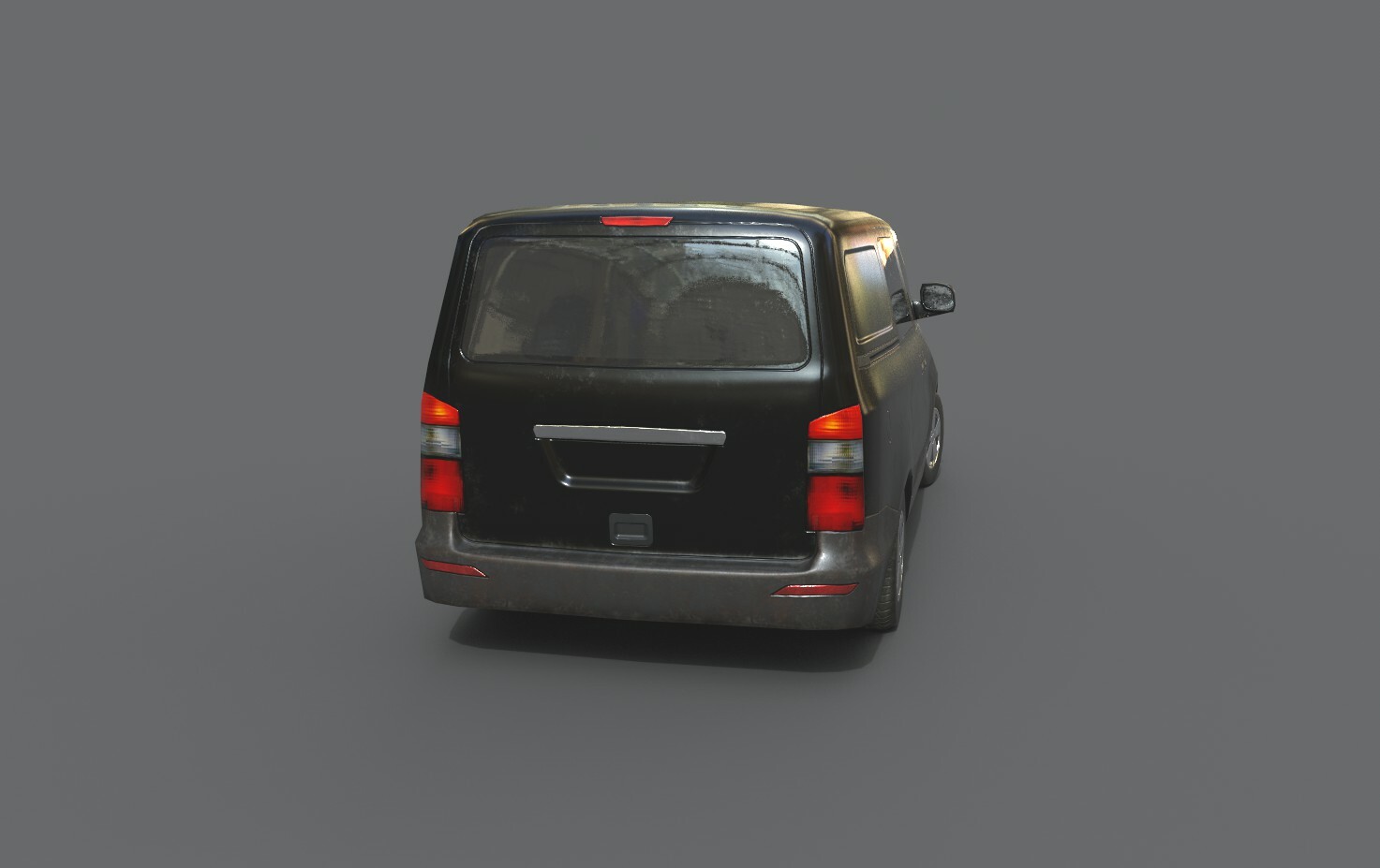 ArtStation - Generic Minivan Black | Game Assets