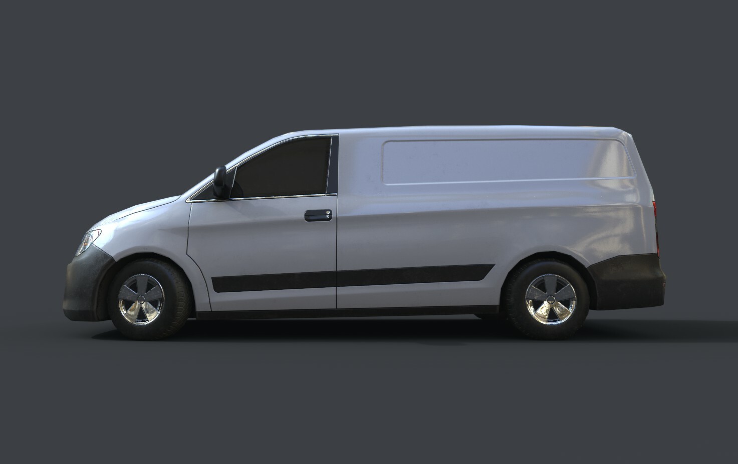 ArtStation - Generic Minivan White | Game Assets
