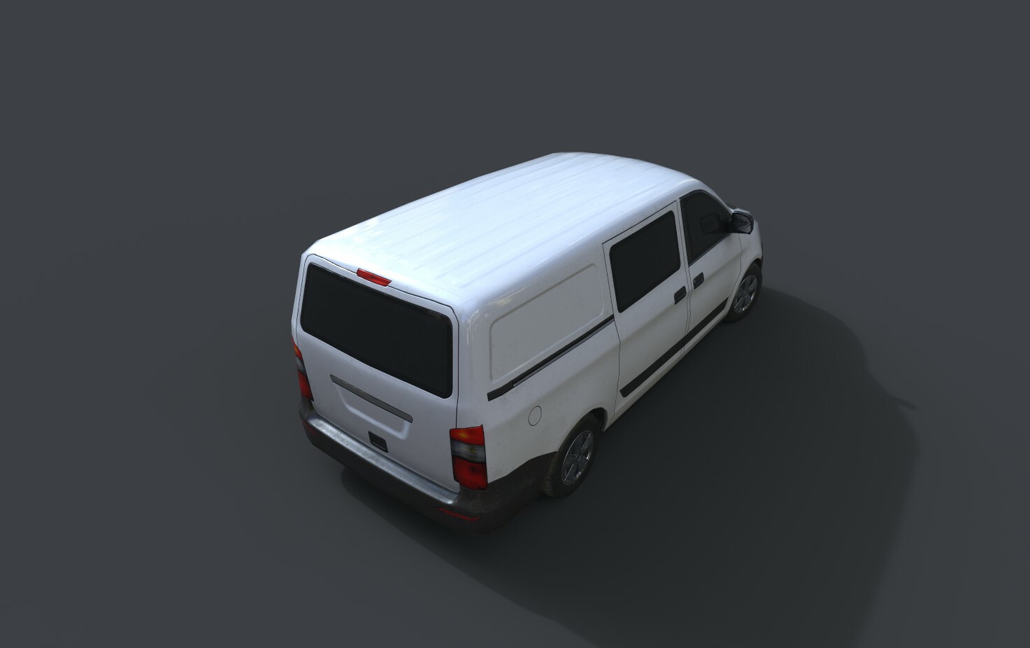 ArtStation - Generic Minivan White | Game Assets