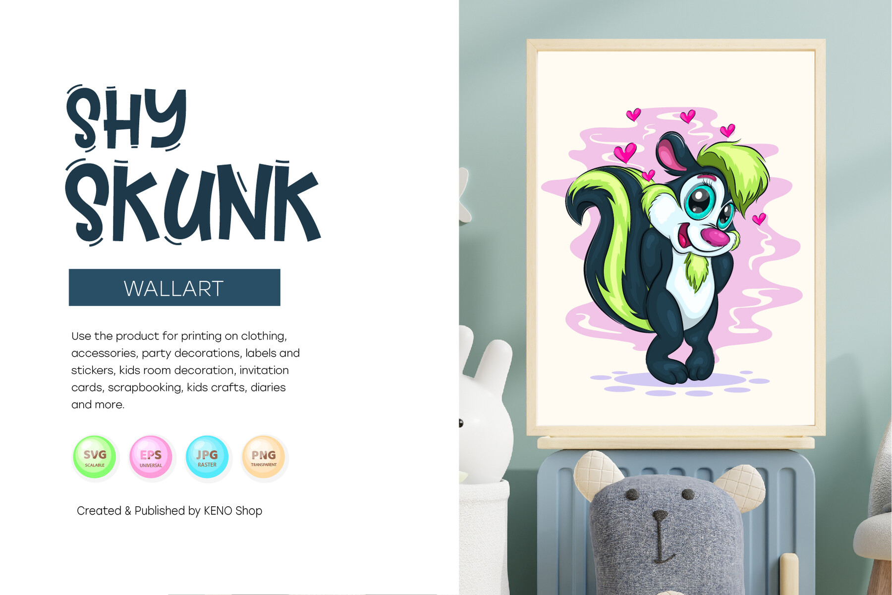 ArtStation - Cartoon Shy Skunk | Artworks