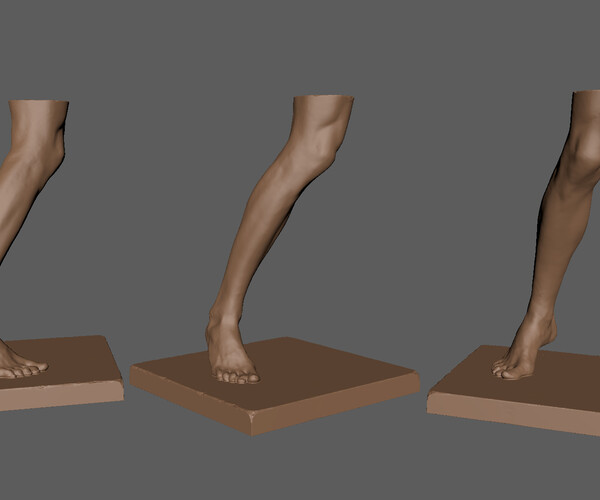 ArtStation - Leg statue model | Resources