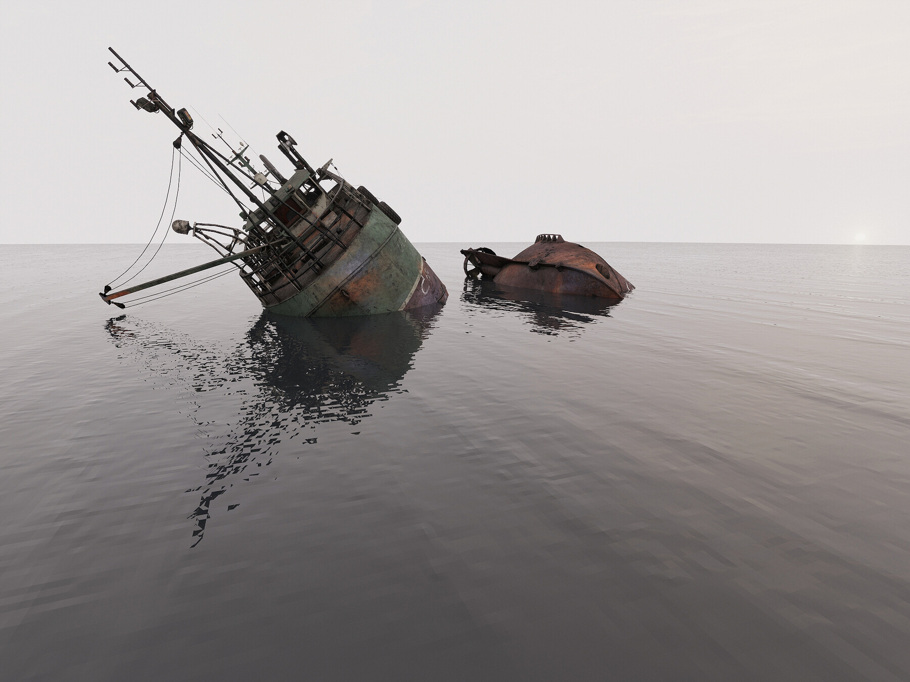 ArtStation - Fishing Trawler wreck | Game Assets