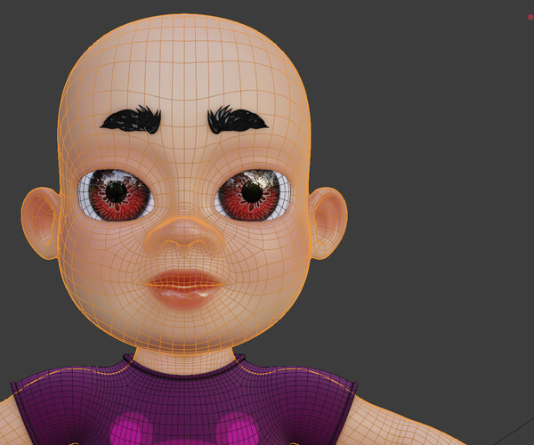 ArtStation - Stylized Baby - Olive - Blender 3D Model | Resources