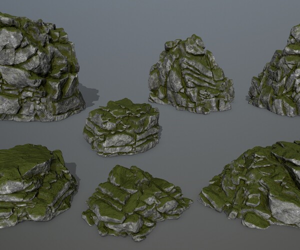 ArtStation - forest rocks | Game Assets