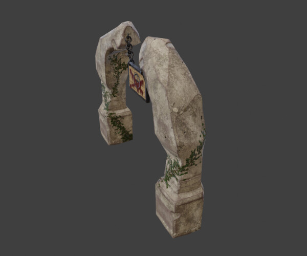 ArtStation - Old broken stone arch | Game Assets