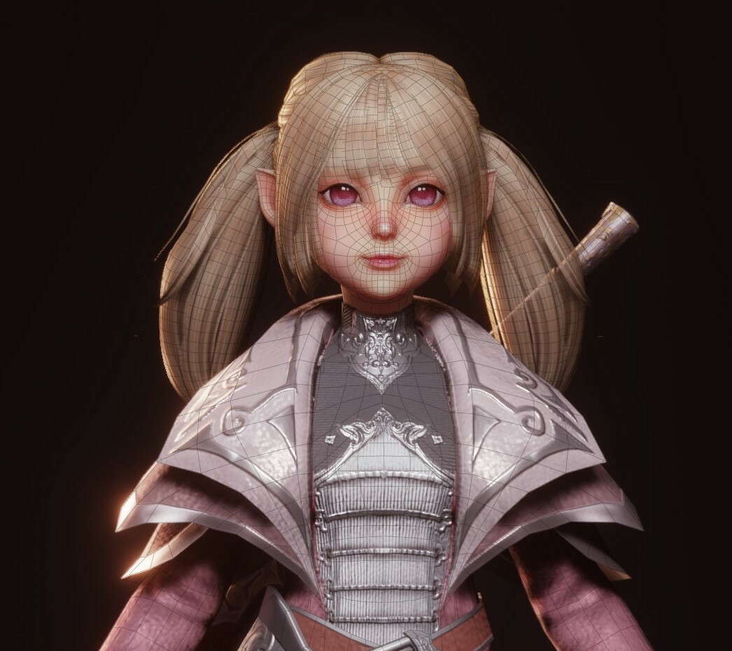 ArtStation - MMORPG character - Blender file | Game Assets