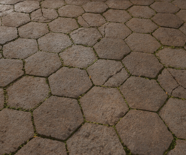 ArtStation - Concrete Hexagonal Tiles | Resources