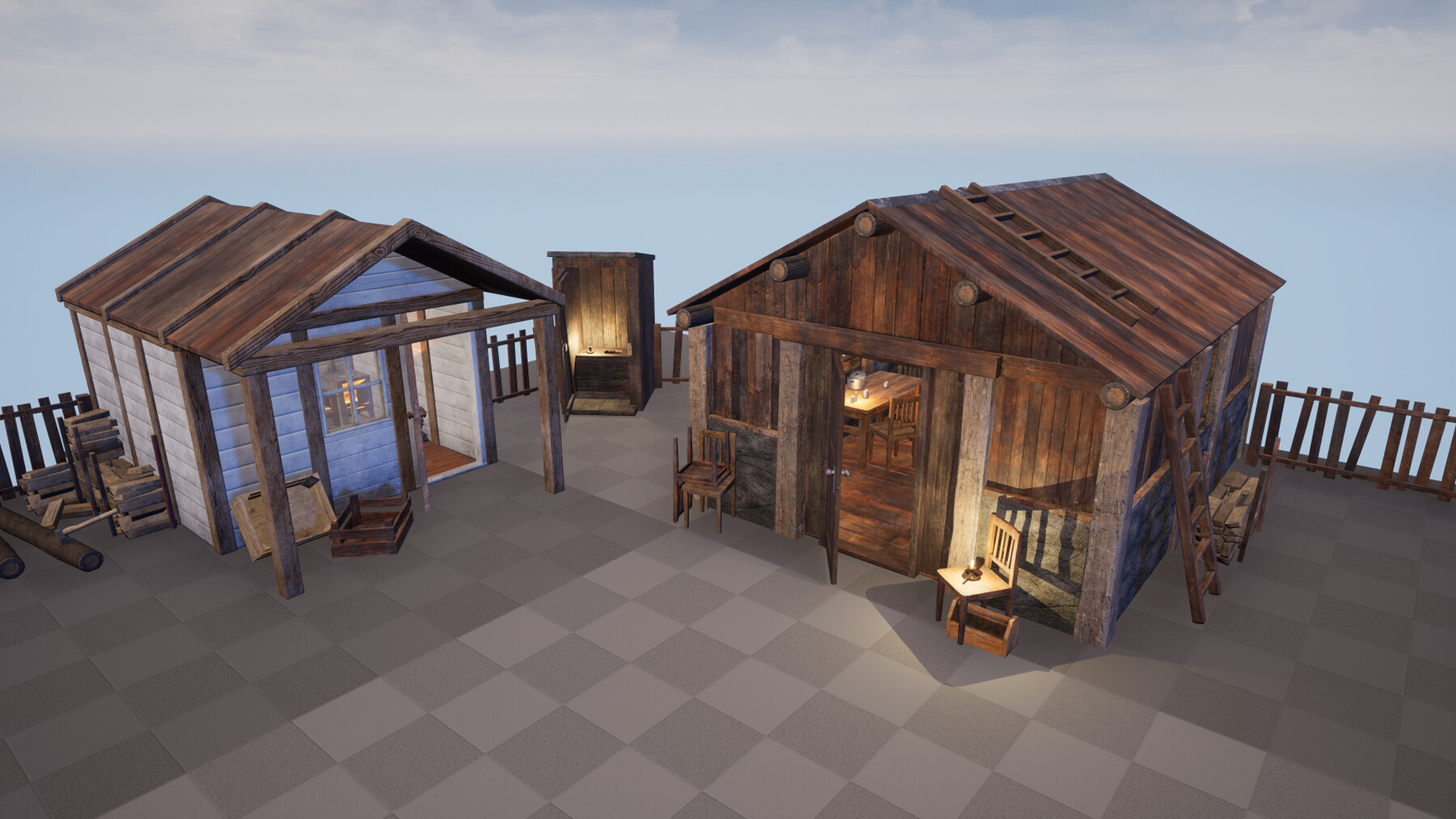 ArtStation - Modular Huts Asset | Game Assets