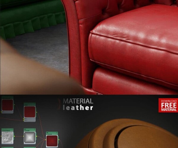ArtStation - Leather Material V-ray (animation and photos) | Game Assets