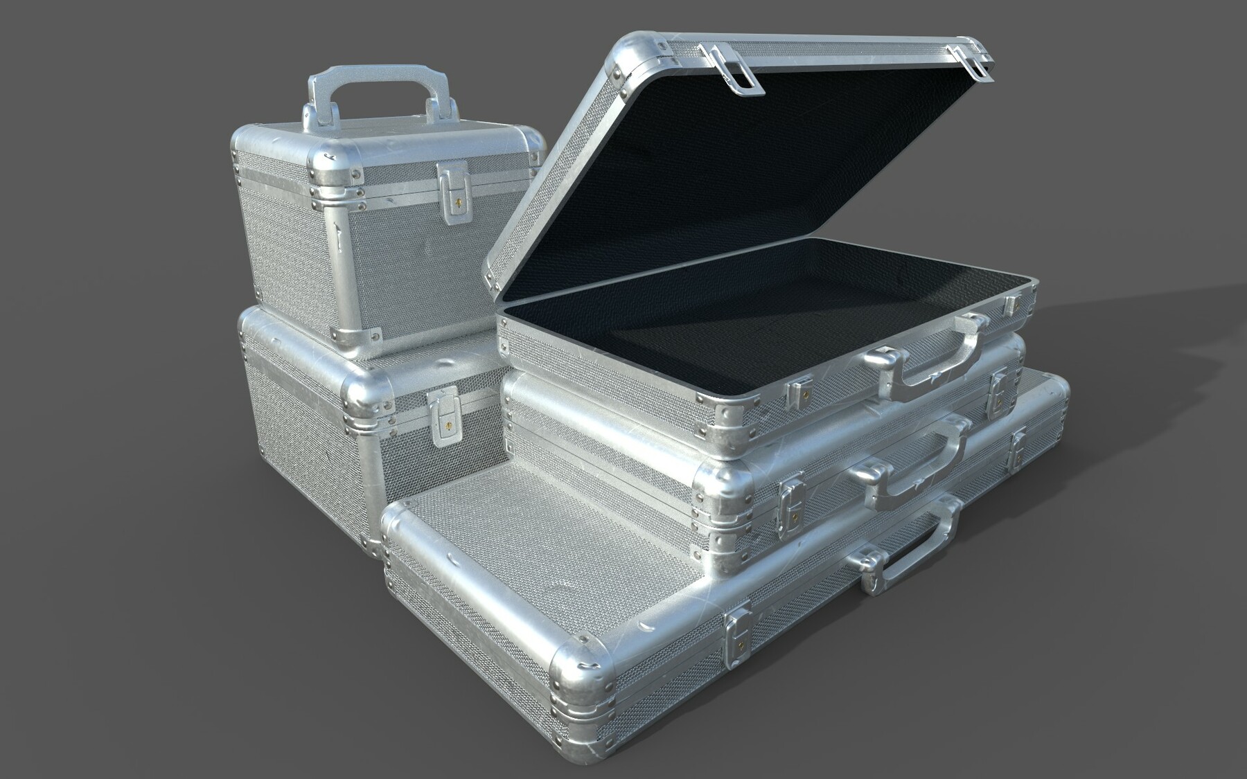 ArtStation - Metal Case Pack Low-poly 3D model | Game Assets