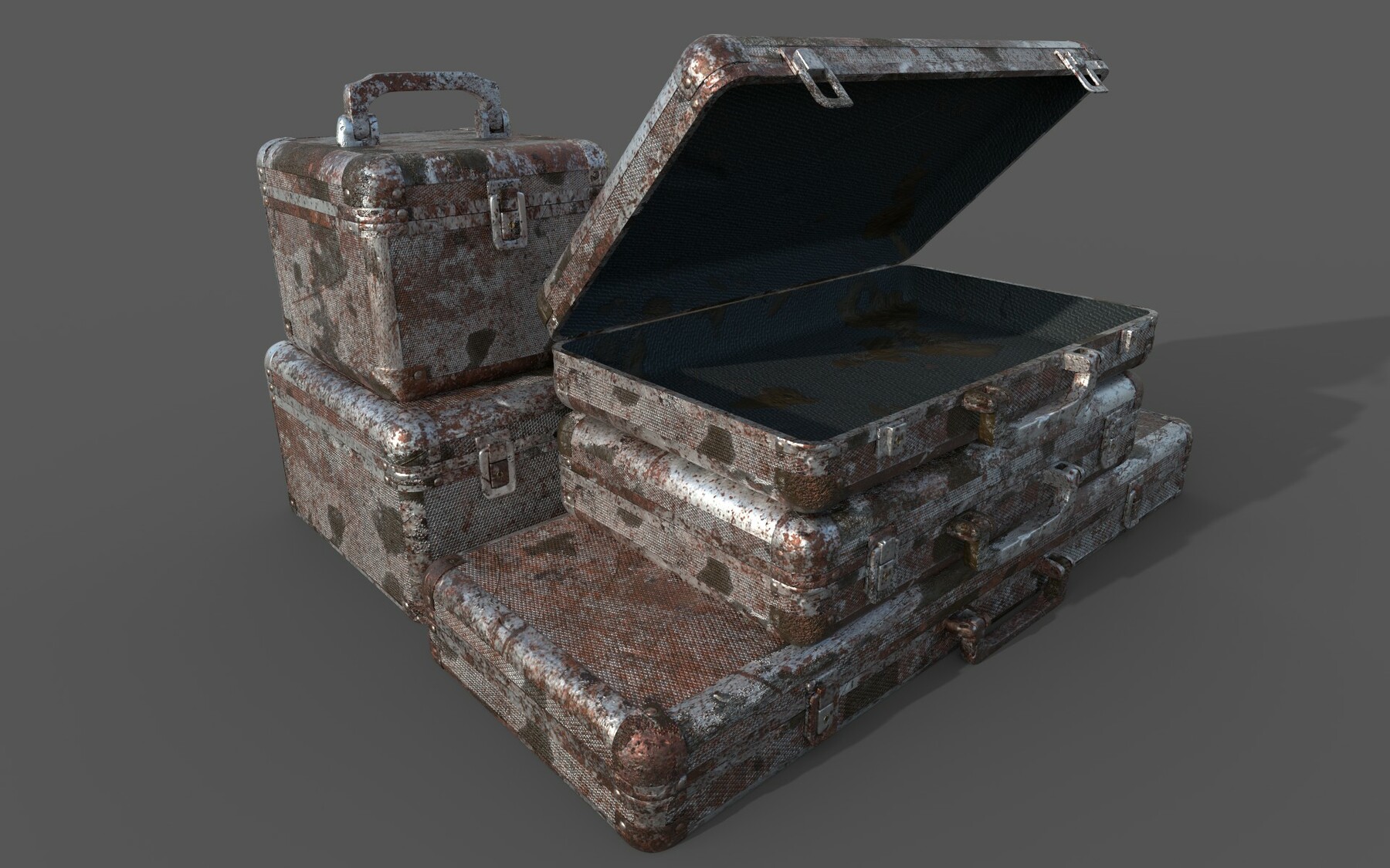 ArtStation - Metal Case Pack Low-poly 3D model | Game Assets