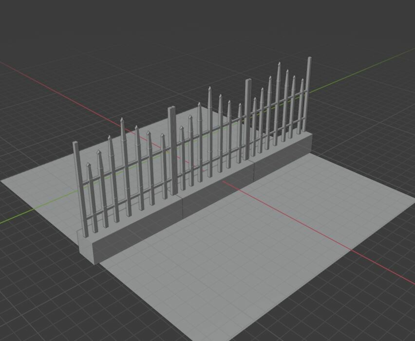 ArtStation - Fence 6 - 3D-Model | Game Assets