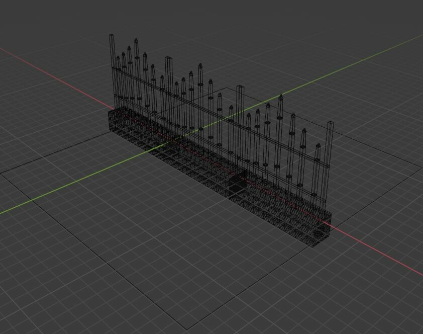 ArtStation - Fence 6 - 3D-Model | Game Assets
