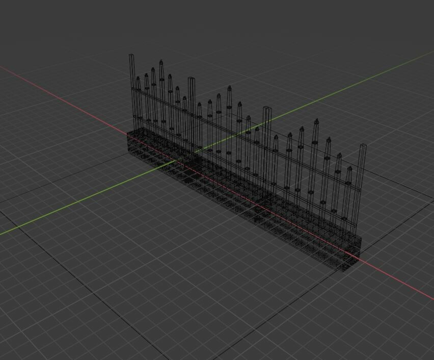 ArtStation - Fence 6 - 3D-Model | Game Assets