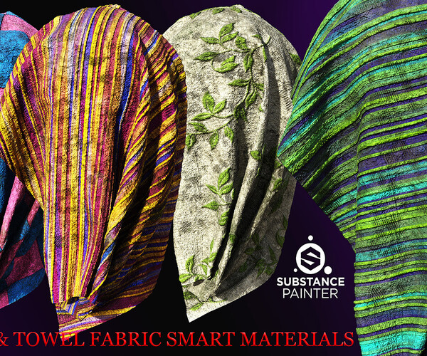 ArtStation - 36 Reality towel and blanket fabric smart materials-maral ...